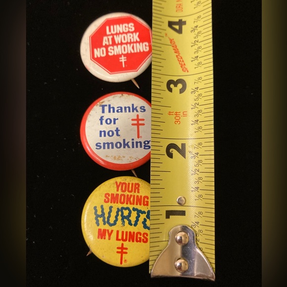 Jewelry | Vintage Antismoking Pins Set Of 3 Rust And Wear | Poshmark